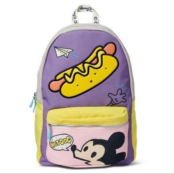 Disney | Bags | Nwt Disney Hot Dog Backpack Mickey Mouse | Poshmark